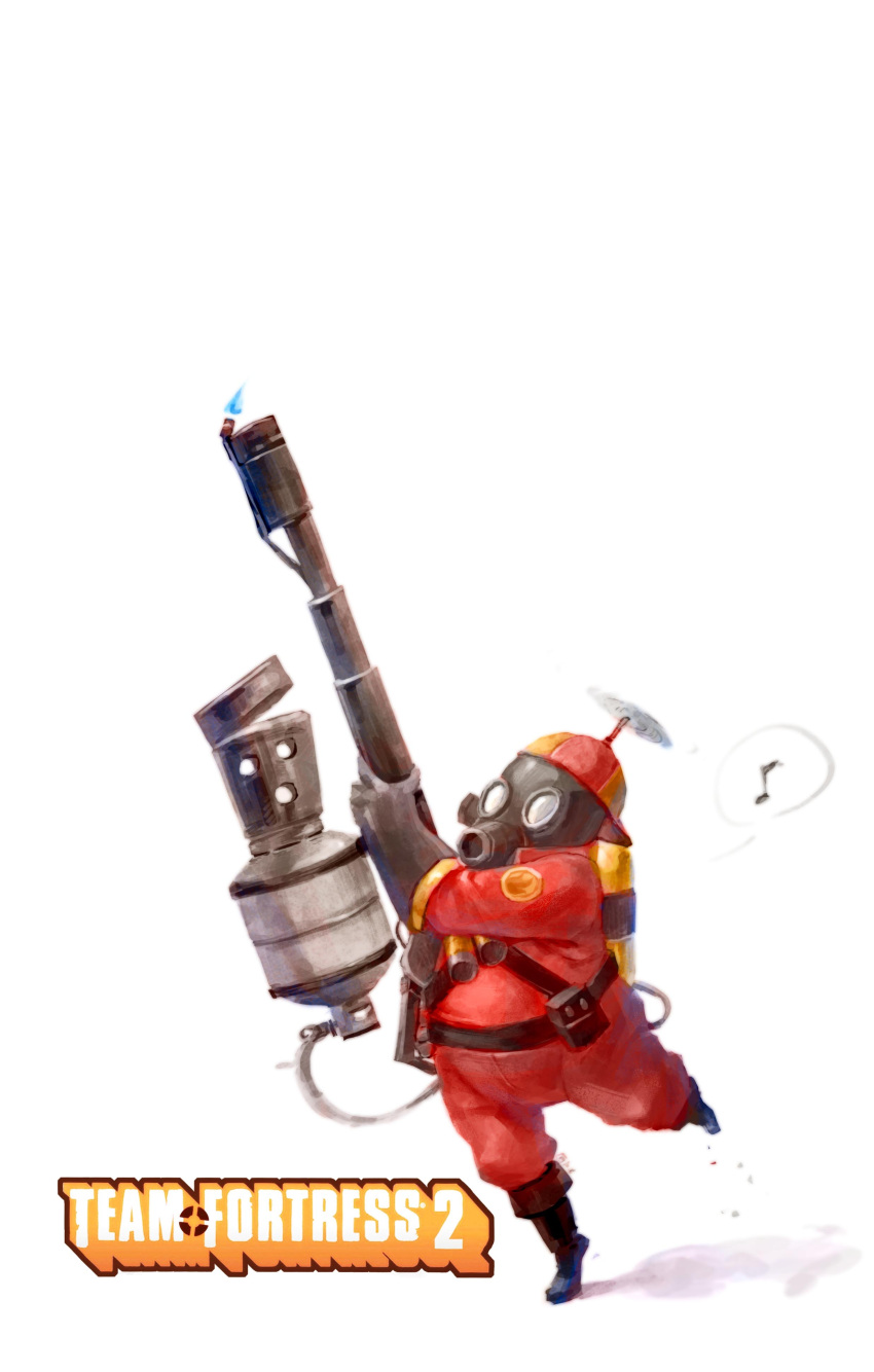 Safebooru - beanie fire gas mask highres pyro team fortress 2 | 445276