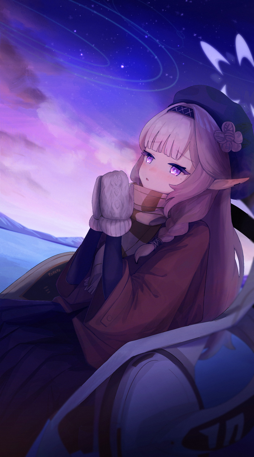 Safebooru - 1girl absurdres beret blue archive bonefire0909 breath ...
