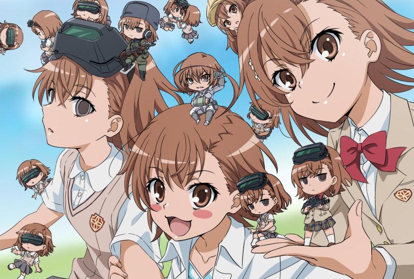 Safebooru - 6+girls b lovkl blush broken arm brown eyes brown hair ...