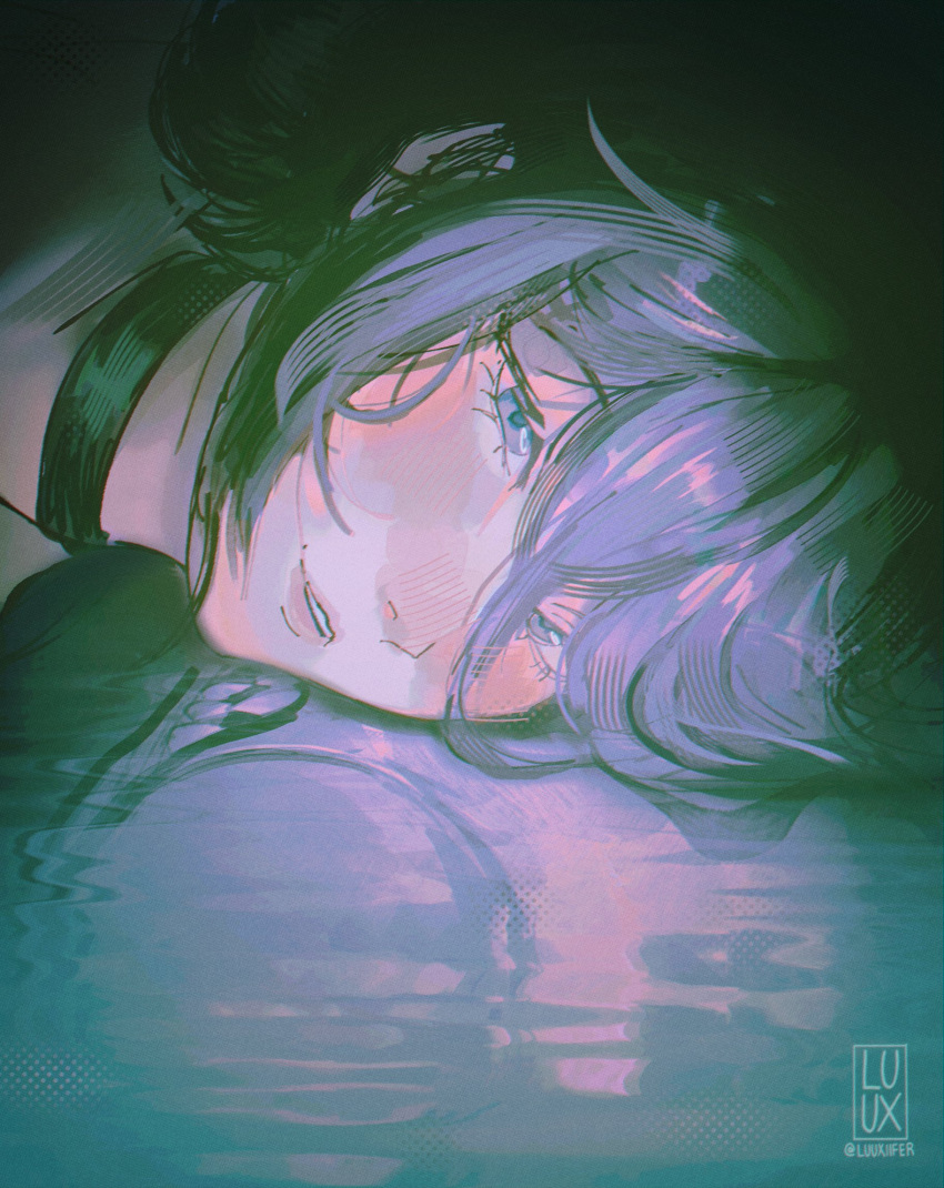 Safebooru - 1girl artist name black choker black hair blush chainsaw man choker commentary ...