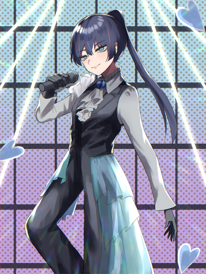 Safebooru - 1girl absurdres ado (utaite) alternate costume alternate hairstyle ascot black ...