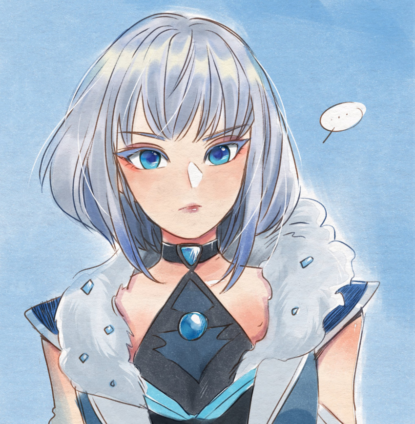 Safebooru - ... ainlavendra blue coat blue eyes blue hair cicin mage ...