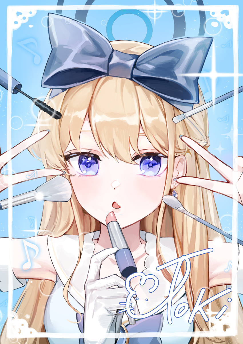 Safebooru 1girl Absurdres Blonde Hair Blue Archive Blue Eyes Blush 4123