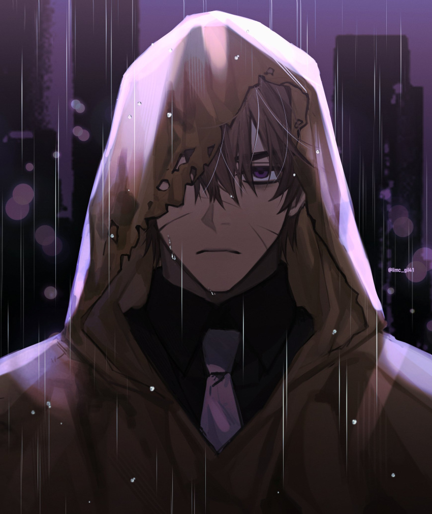 Safebooru - 1boy black shirt brown coat brown hair closed mouth coat collared shirt heathcliff ...