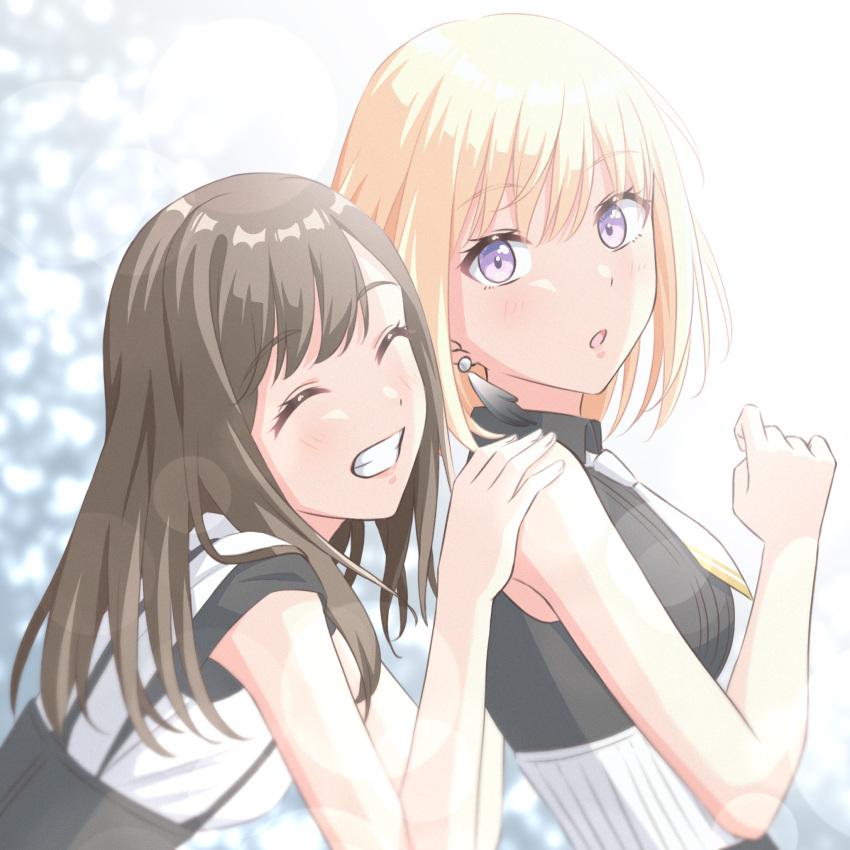 Safebooru - 2girls bang dream! bang dream! it's mygo!!!!! blonde hair blush brown hair closed ...