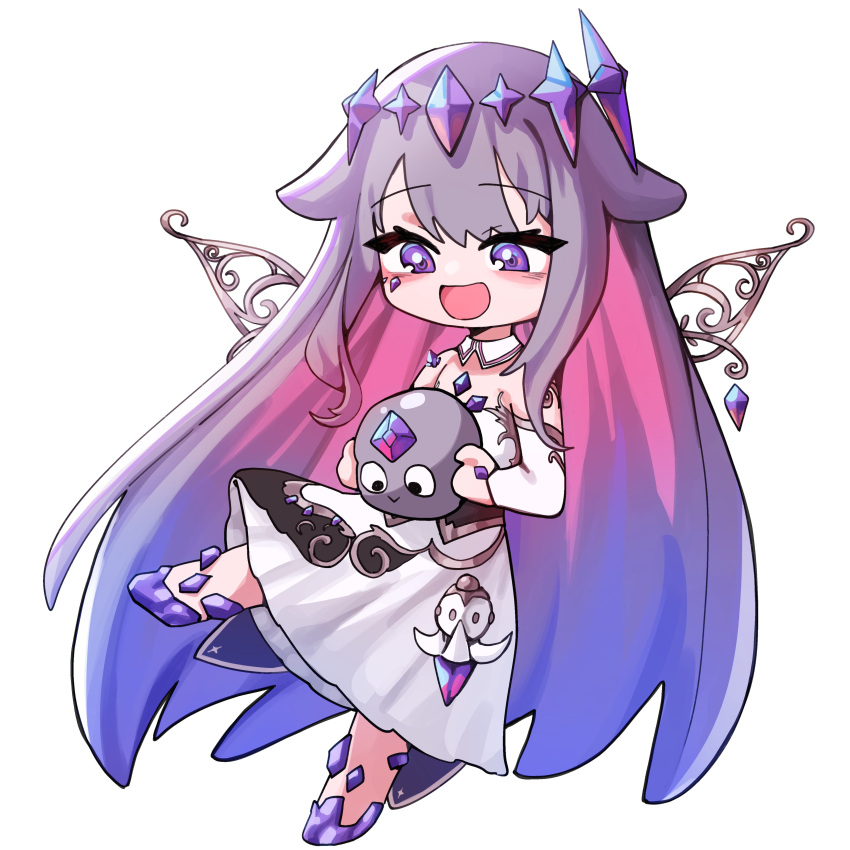 Safebooru - 1girl absurdres bare shoulders blush crown detached collar ...