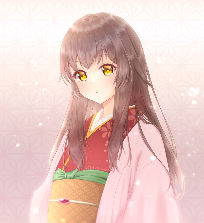 Safebooru - 1girl blush brown hair haori highres japanese clothes ...