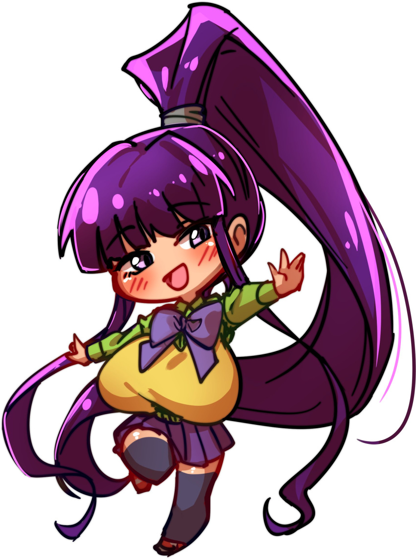 Safebooru - 1girl absurdres ayanobro blush bow bowtie breasts chibi ...