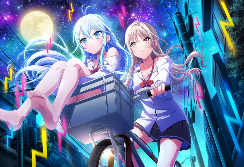 Safebooru - brown eyes brown hair d4dj dress long hair official art tendou hayate touwa erio ...