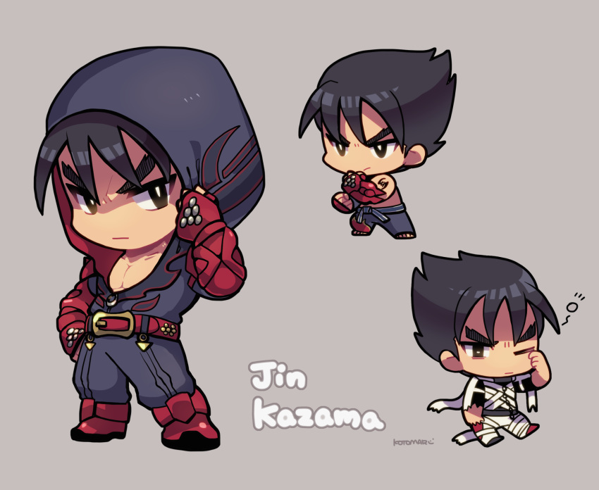 Safebooru - 1boy belt black eyes black hair black jacket black pants bright pupils chain ...