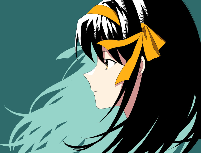 Safebooru - 1girl black hair closed mouth commentary request from side ...