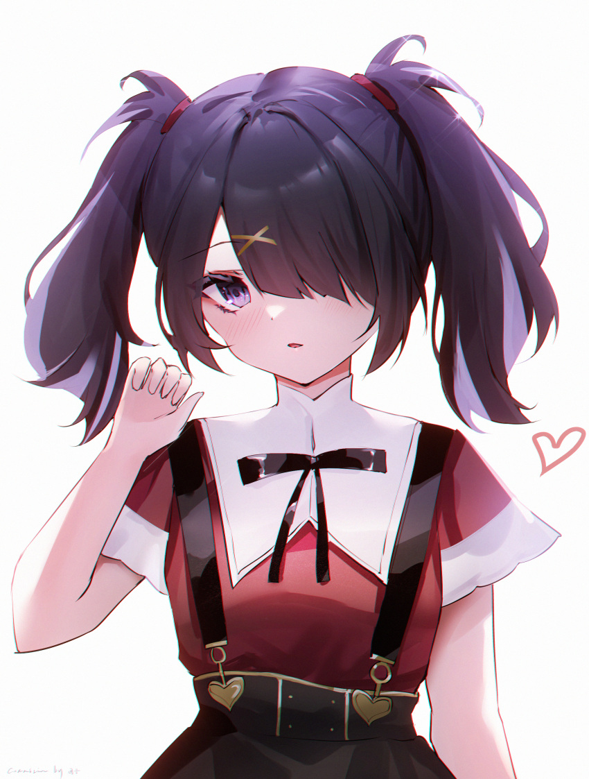 Safebooru - 1girl absurdres ame-chan (needy girl overdose) black hair black ribbon black skirt ...