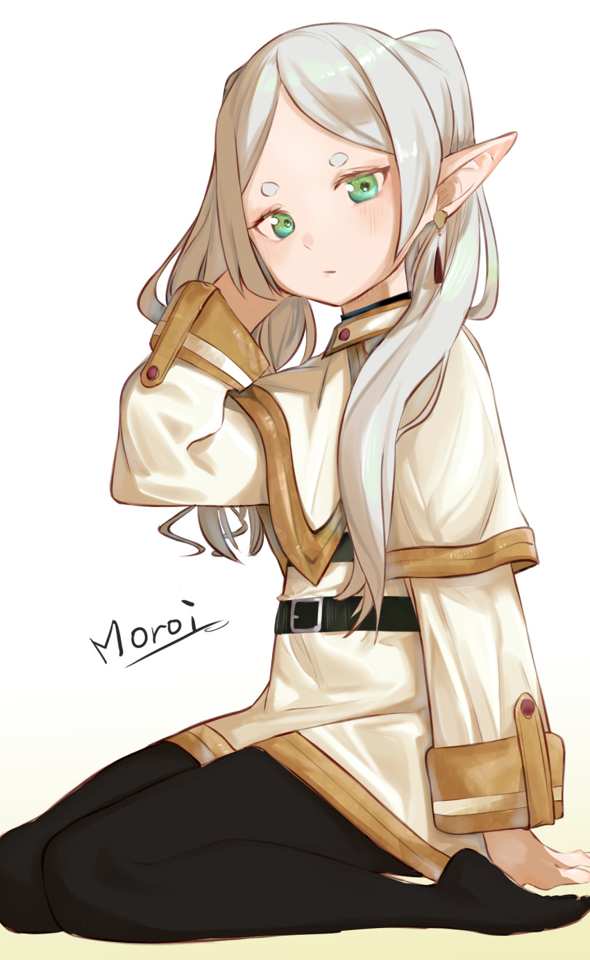 Safebooru - 1girl artist name belt black belt black pantyhose blush capelet commentary request ...