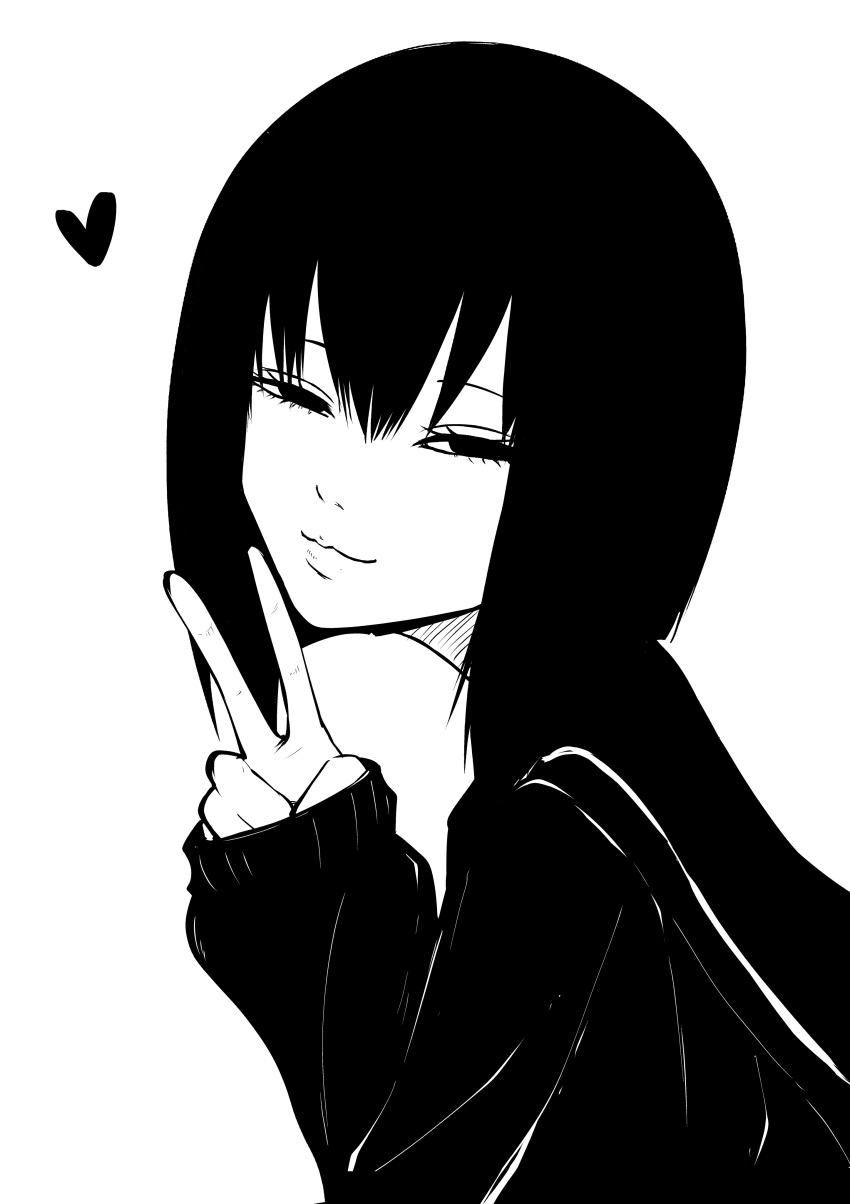 Safebooru 1girl Absurdres Black Hair Bob Cut Closed Mouth Greyscale 4494