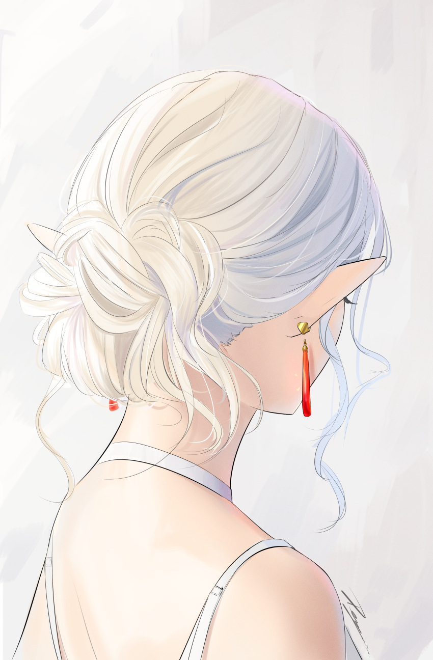 Safebooru - 1girl absurdres alternate costume alternate hair length alternate hairstyle bare ...