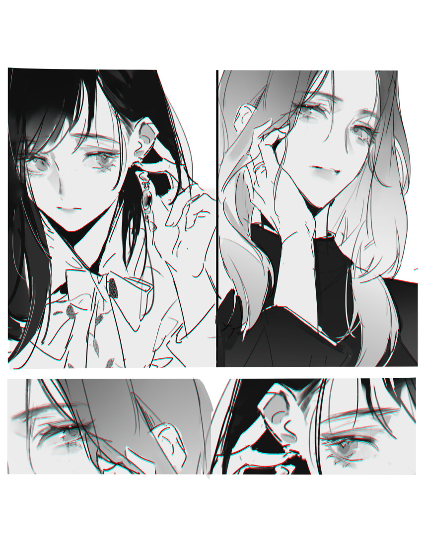 Safebooru - 2girls absurdres chaser game w chinese commentary chromatic ...