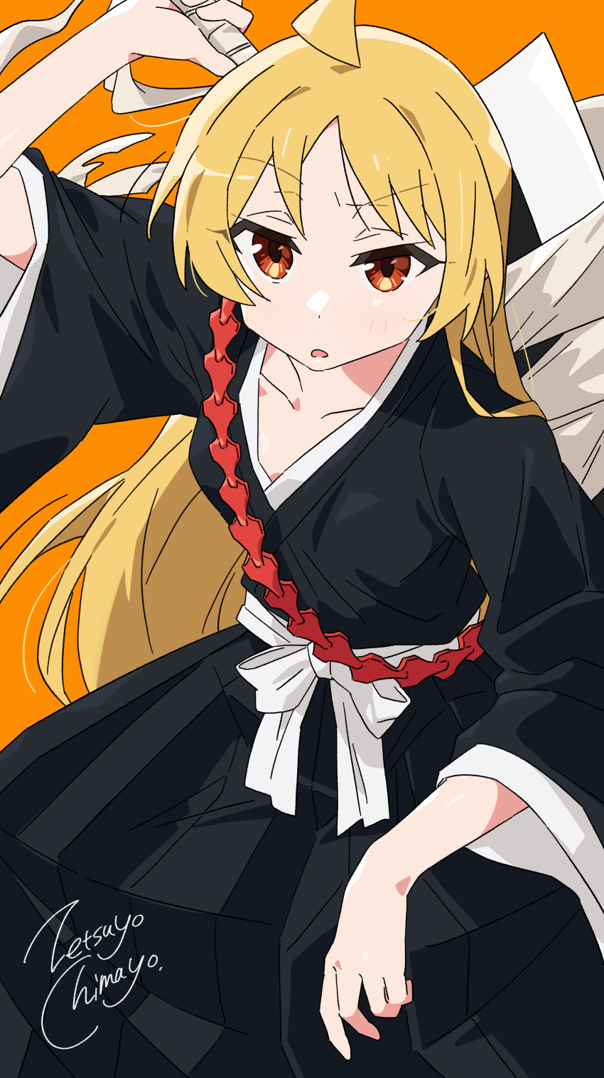 Safebooru - 1girl absurdres ahoge alternate costume artist name blonde hair blush bocchi the ...