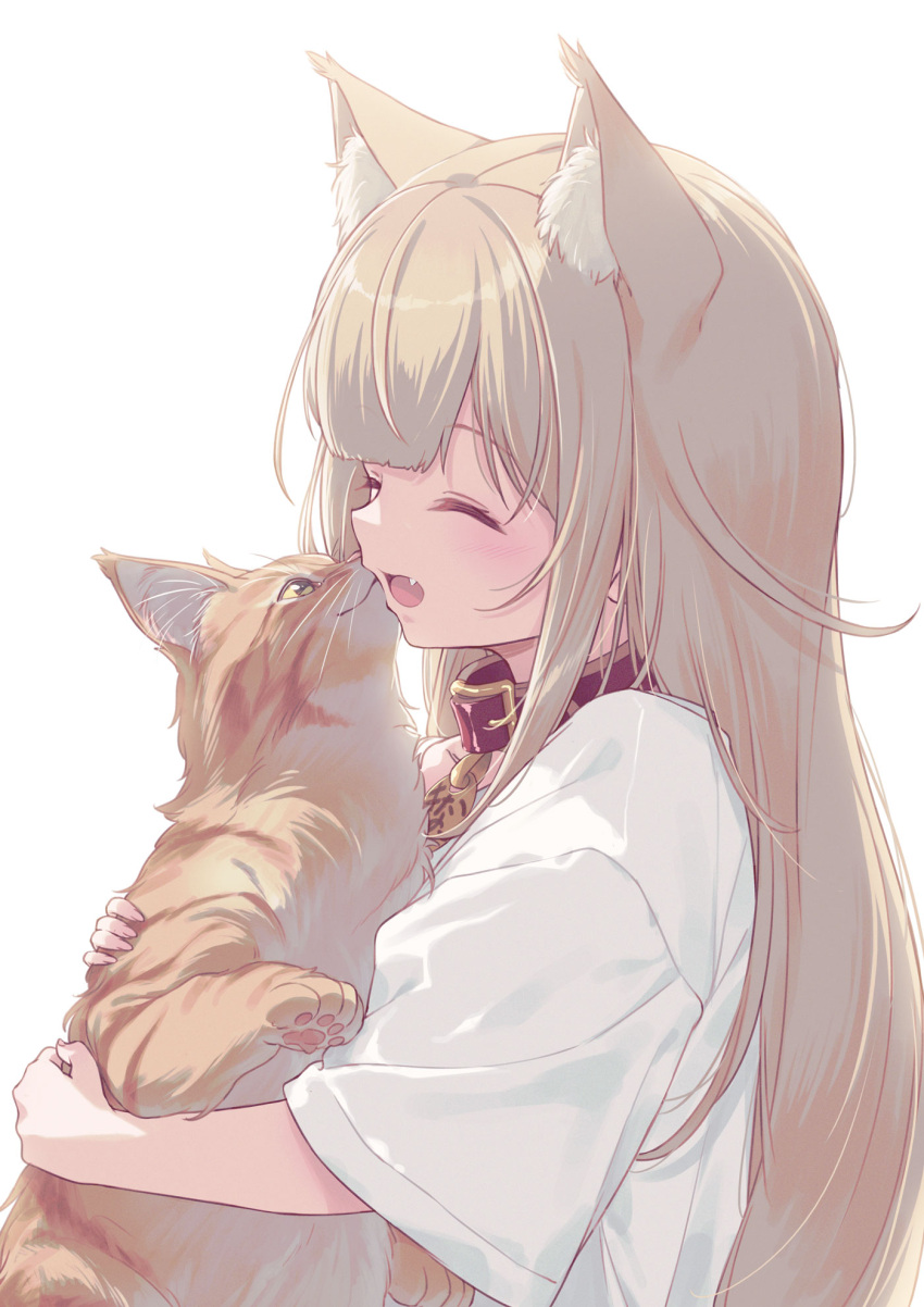 Safebooru - 1girl 40hara :d ^ ^ animal animal ear fluff animal ears ...