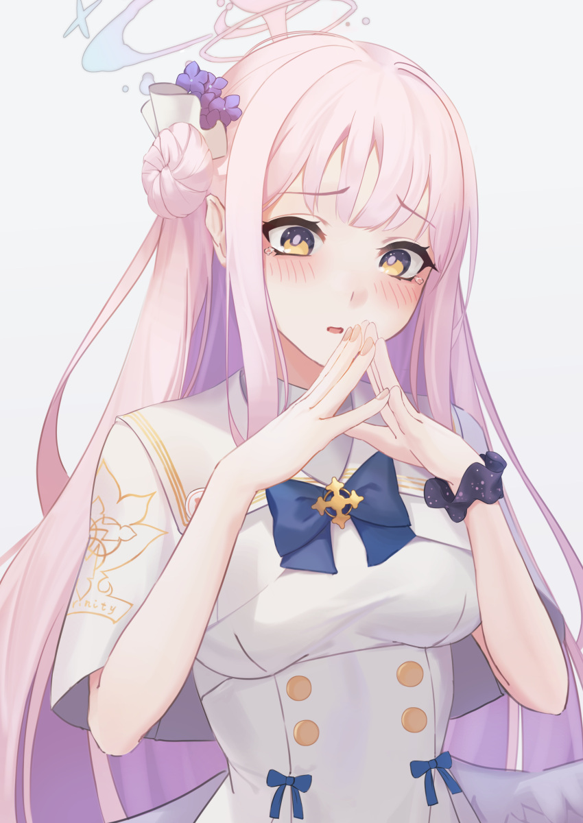 Safebooru - 1girl absurdres blue archive blush breasts capelet dress ...