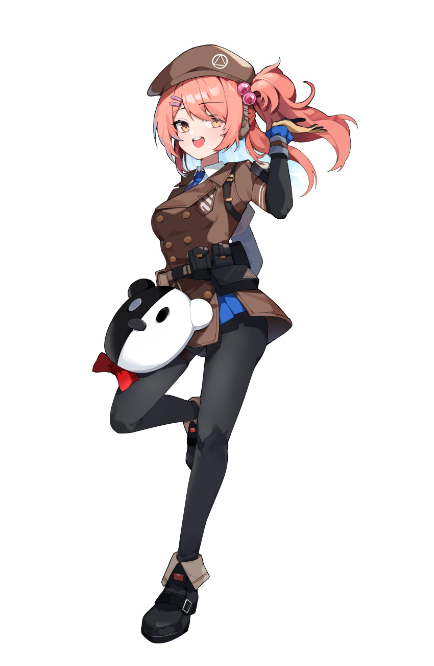 Safebooru - 1girl absurdres black pantyhose blue necktie breasts girls ...