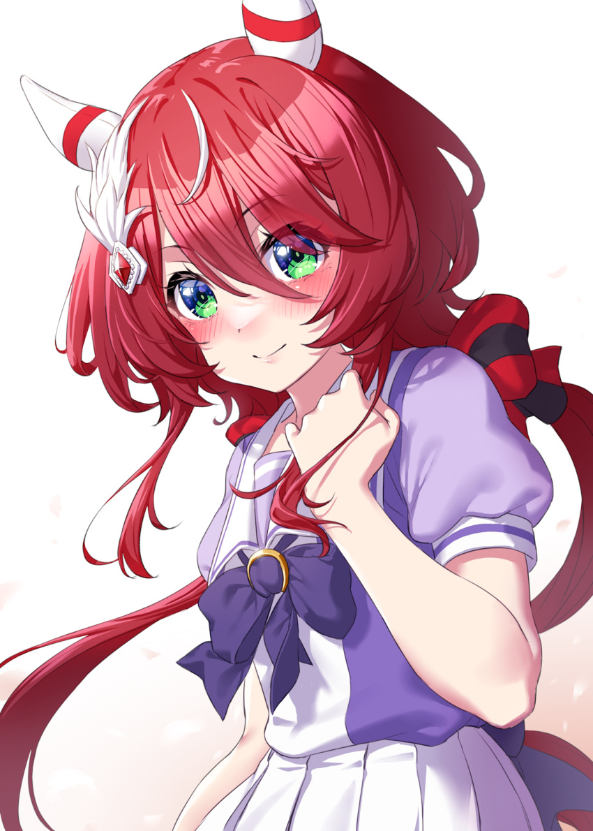 Safebooru - 1girl animal ears closed mouth commentary request green eyes hair ornament highres ...