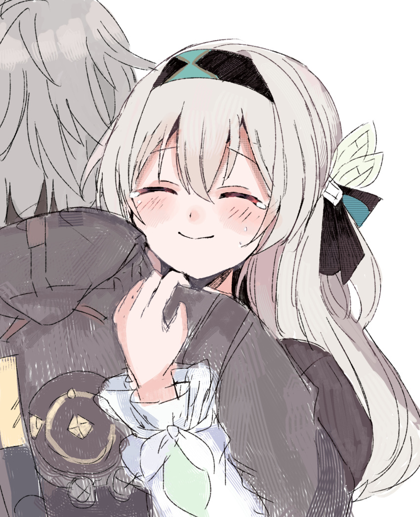 Safebooru - 1boy 1girl caelus (honkai: star rail) closed eyes crying ...