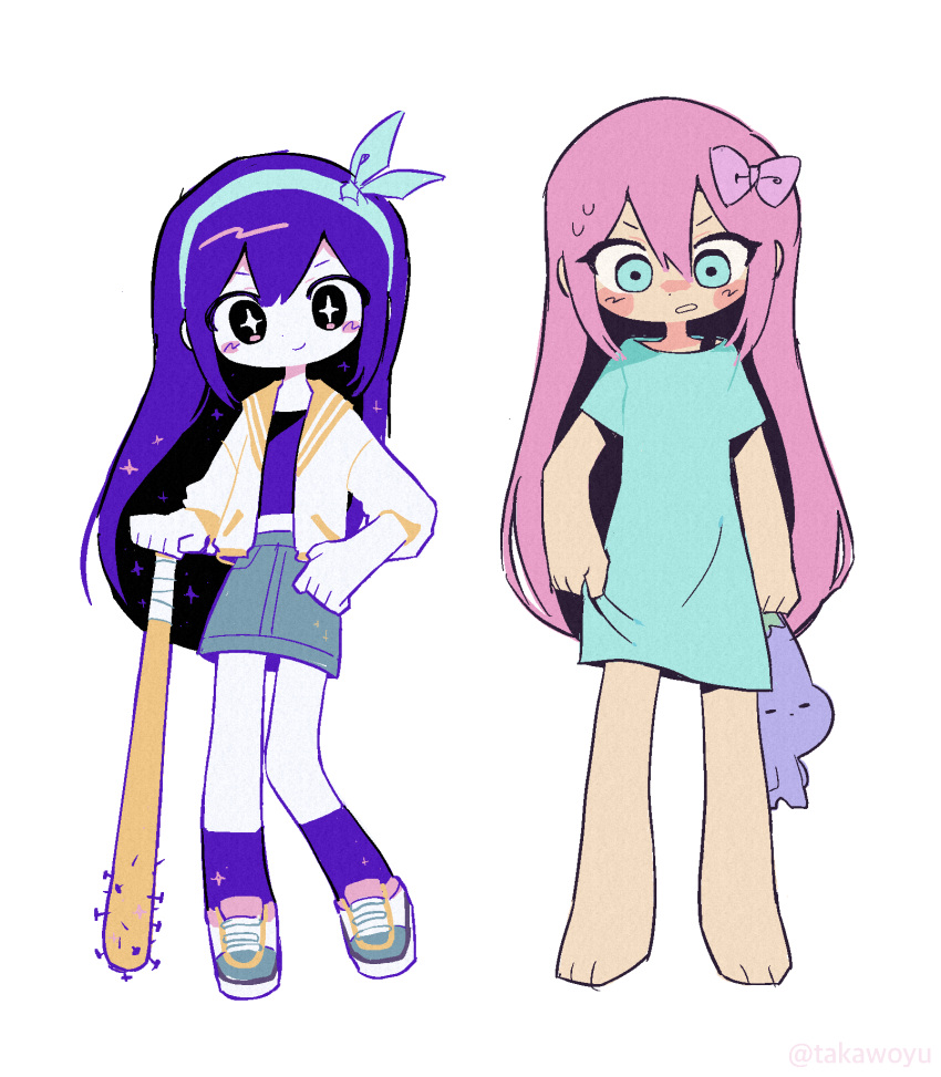 Safebooru - + + 2girls aubrey (faraway) (omori) aubrey (headspace ...