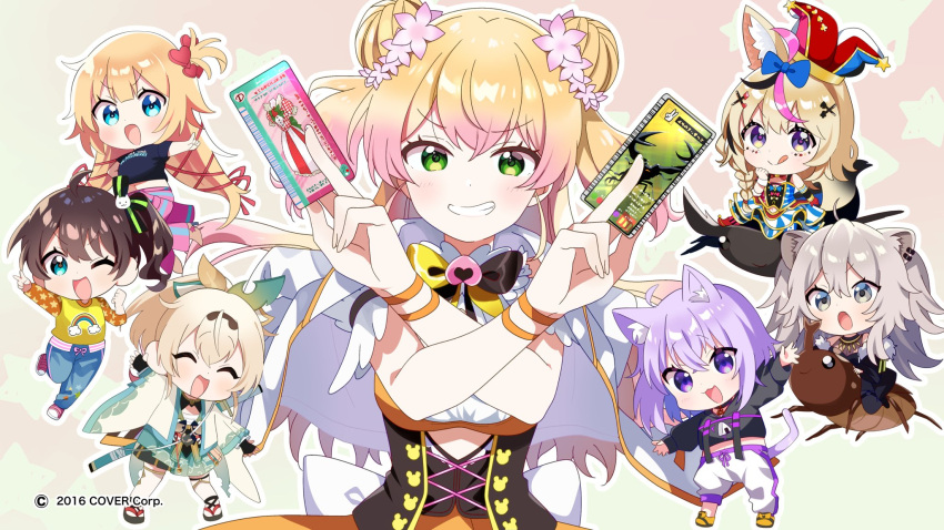 Safebooru - 6+girls :d :o ;d ^ ^ ahoge akai haato animal ear fluff animal ears animal request ...