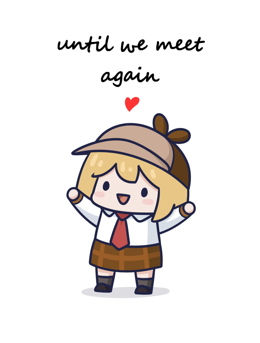 Safebooru - 1girl :d absurdres arms up black eyes black footwear blonde ...