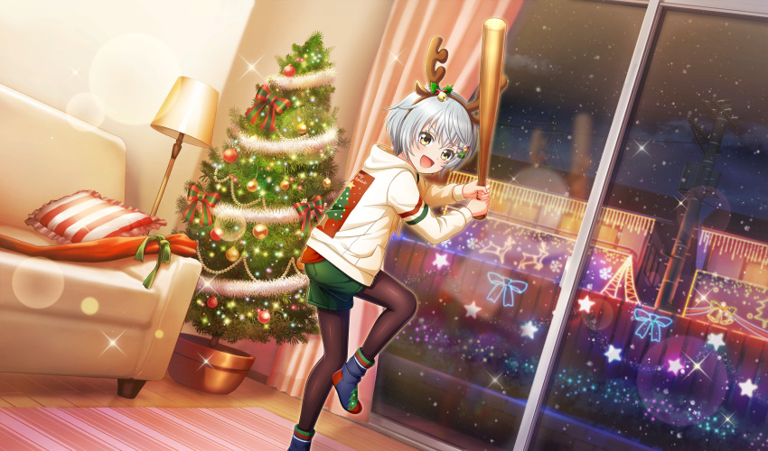 Safebooru - 1girl :d aged down asahina iroha baseball bat batting ...