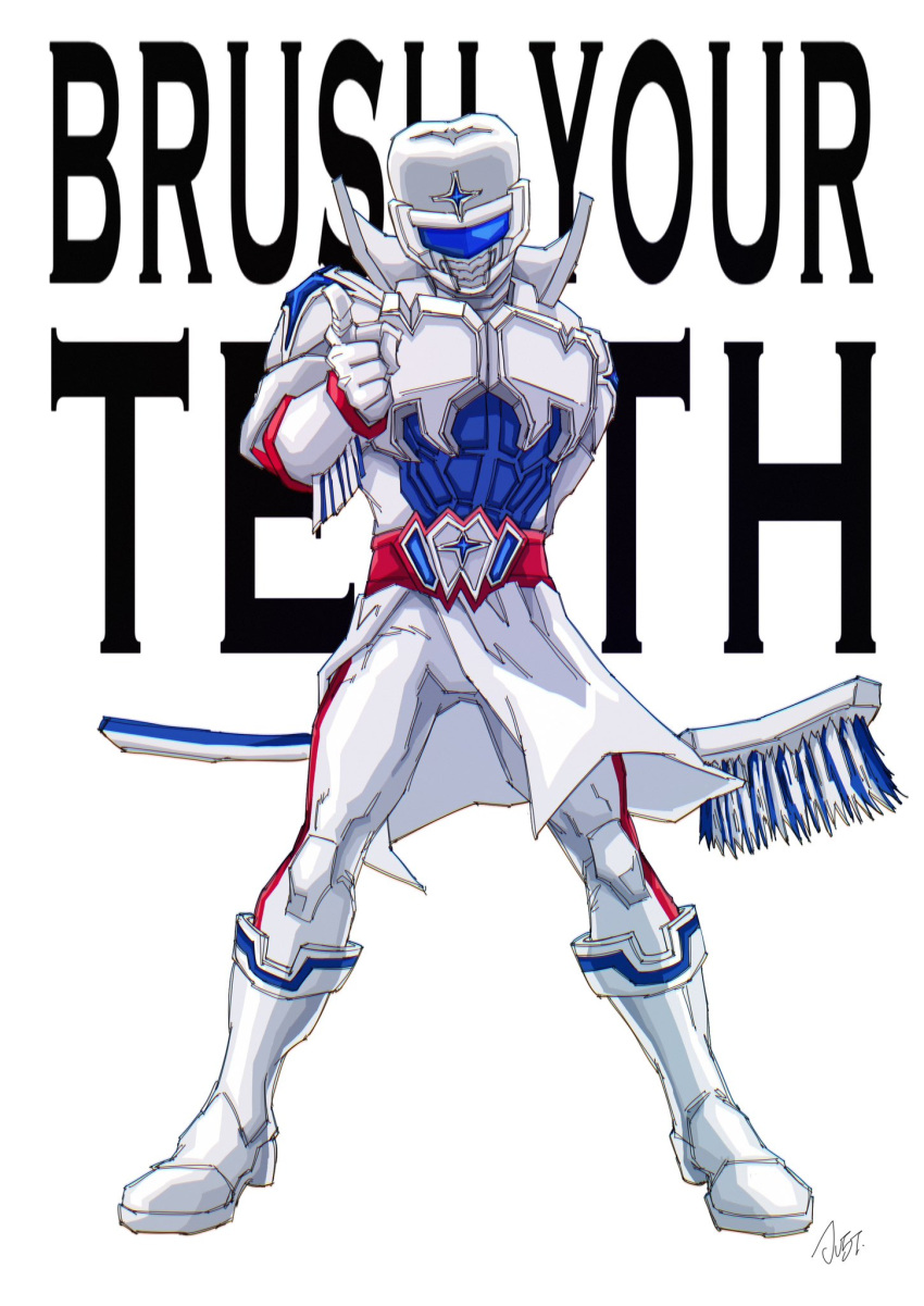 Safebooru - 1boy armor belt bodysuit boots dentman full body gloves ...