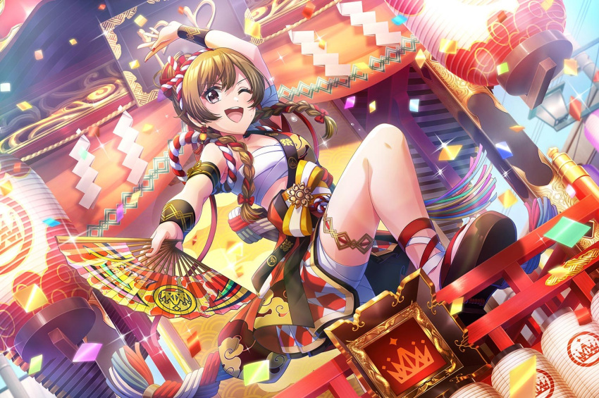 Safebooru - brown eyes brown hair d4dj dress long hair smile yamate kyouko | 5239163