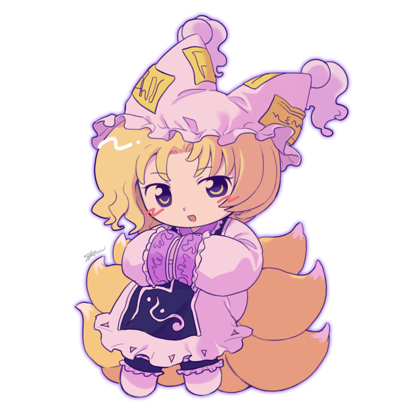 Safebooru - 1girl absurdres blonde hair blush chibi chibi only dress ...