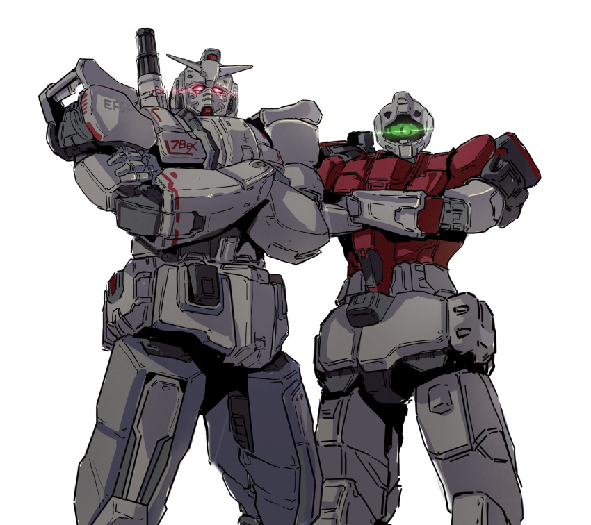 Safebooru - absurdres assault visor crossed arms earth federation ...