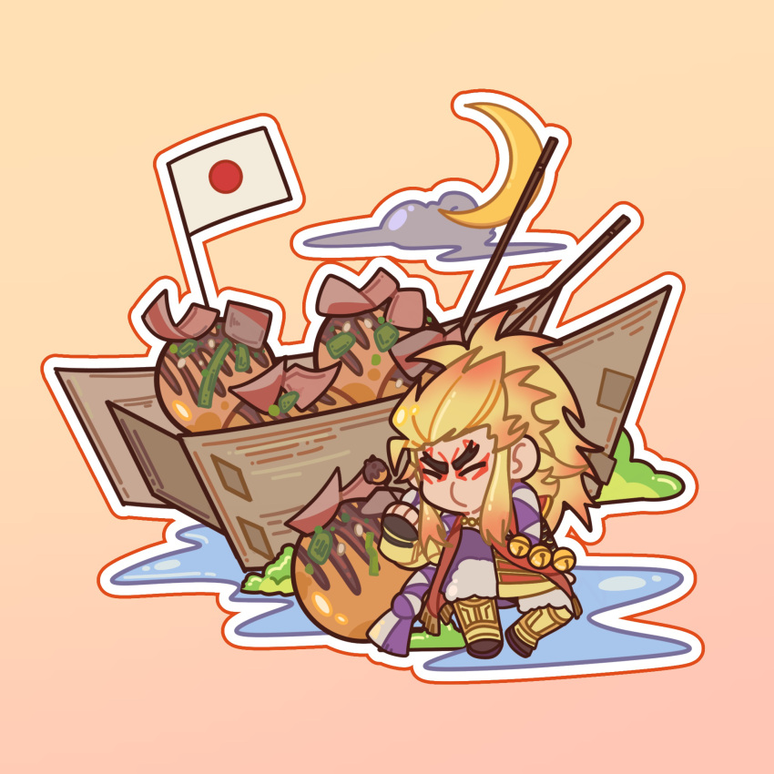Safebooru - 1boy ^ ^ big hair blonde hair chewing chibi chibi only ...