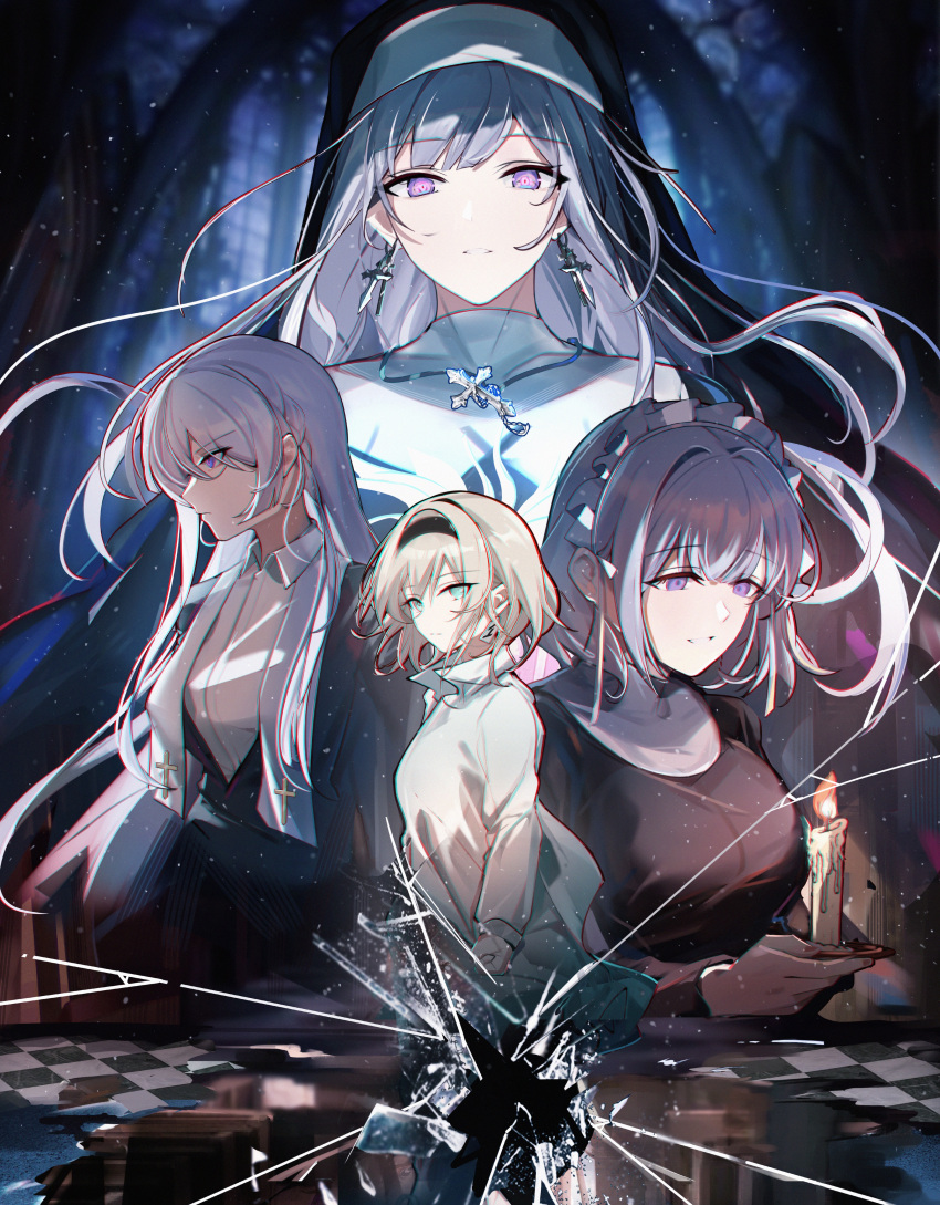 Safebooru - 4girls absurdres ak-12 (girls' frontline) ak-15 (girls' frontline) alternate costume ...