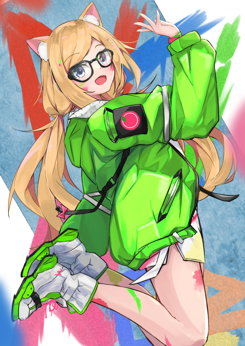 Safebooru - 1girl absurdres aki rosenthal aki rosenthal (gaming casual) animal ear fluff animal ...