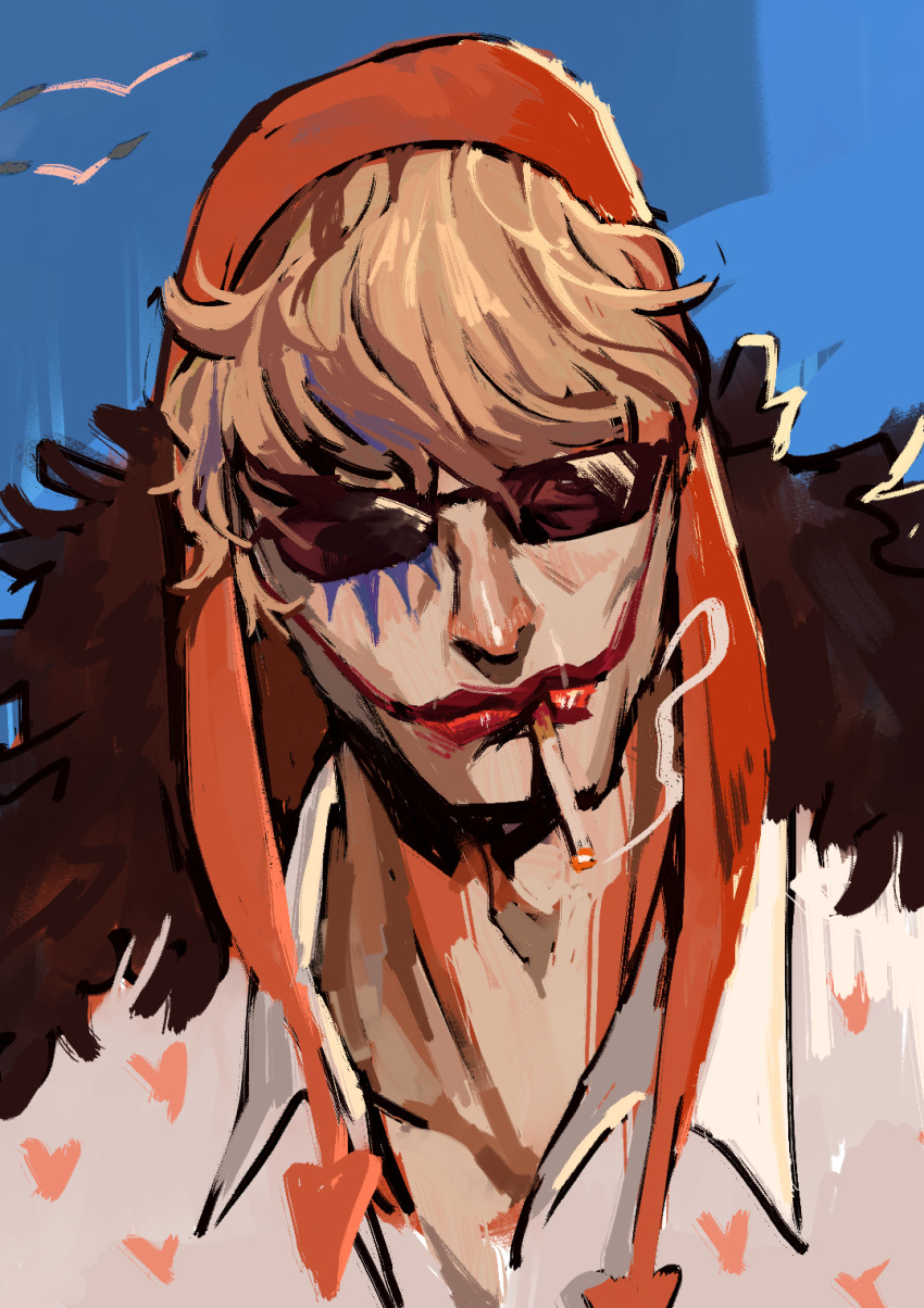 Safebooru - 1boy aleksander rostov (style) bird blonde hair blue ...