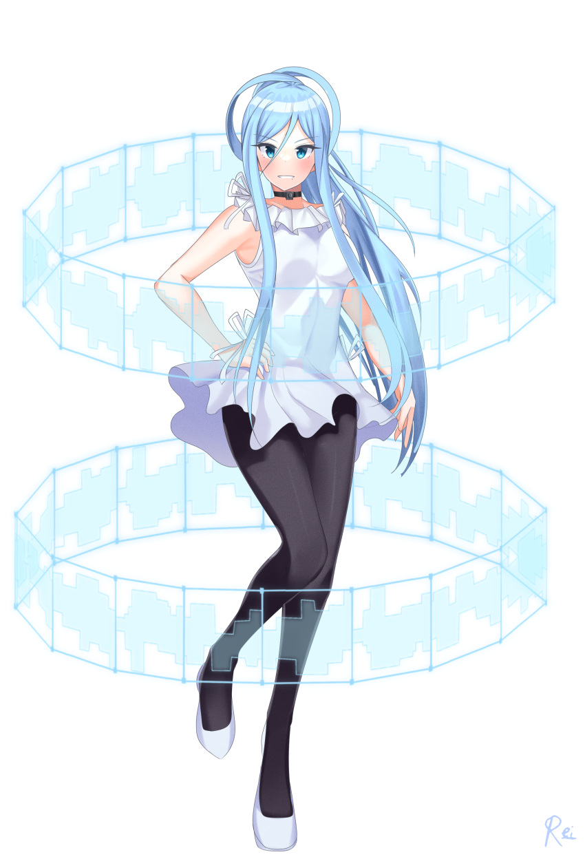 Safebooru - 1girl absurdres aoki hagane no arpeggio artist name bare shoulders blue eyes blue ...