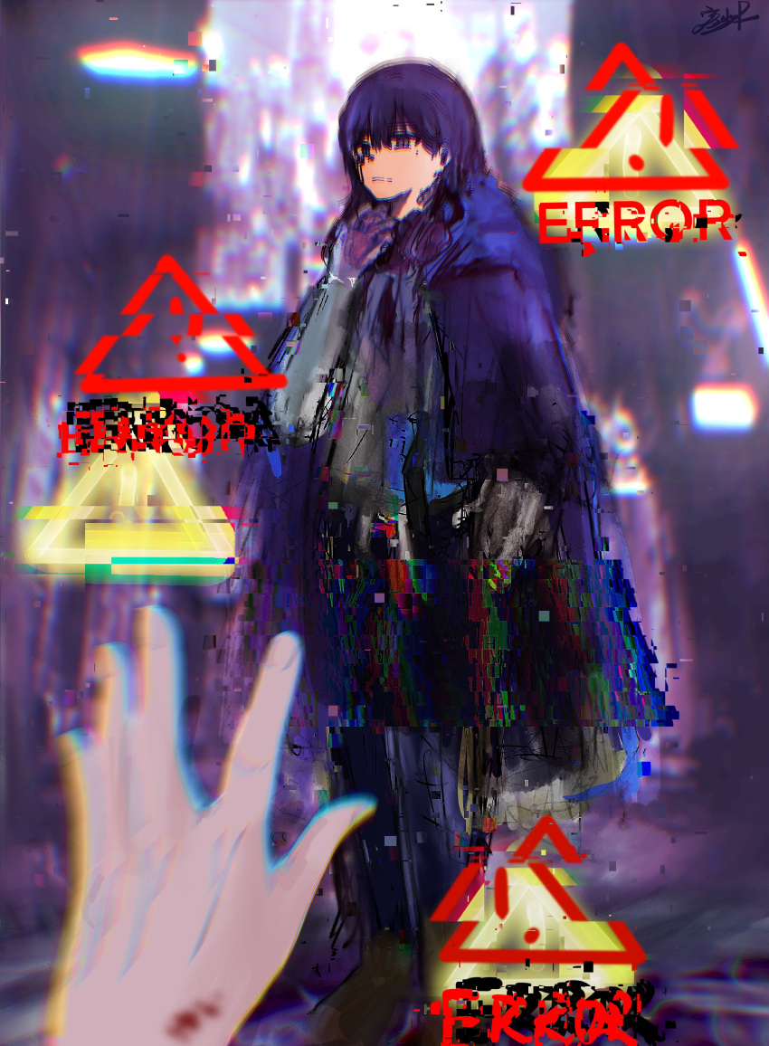 Safebooru - 1girl 1other absurdres bang dream! bang dream! it's mygo!!!!! black coat black hair ...