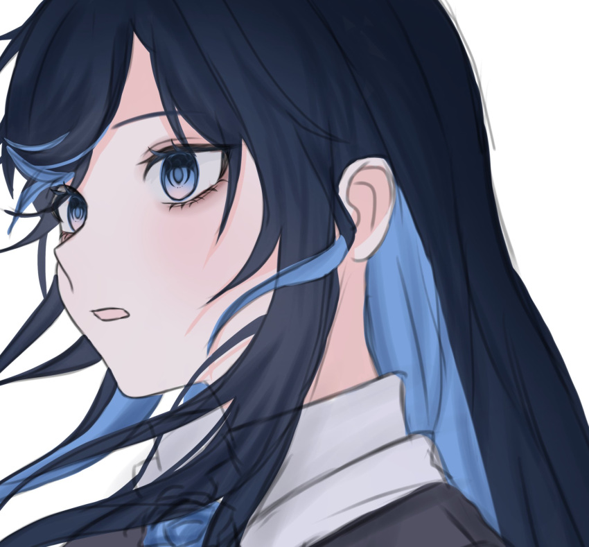 Safebooru - 1girl 89 701 ado (utaite) black hair blue eyes blue flower blue hair blue rose ...