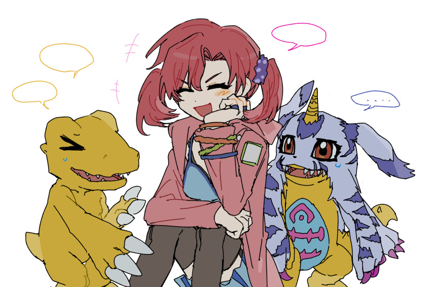 Safebooru - ... 1girl agumon black thighhighs blue camisole blue fur ...