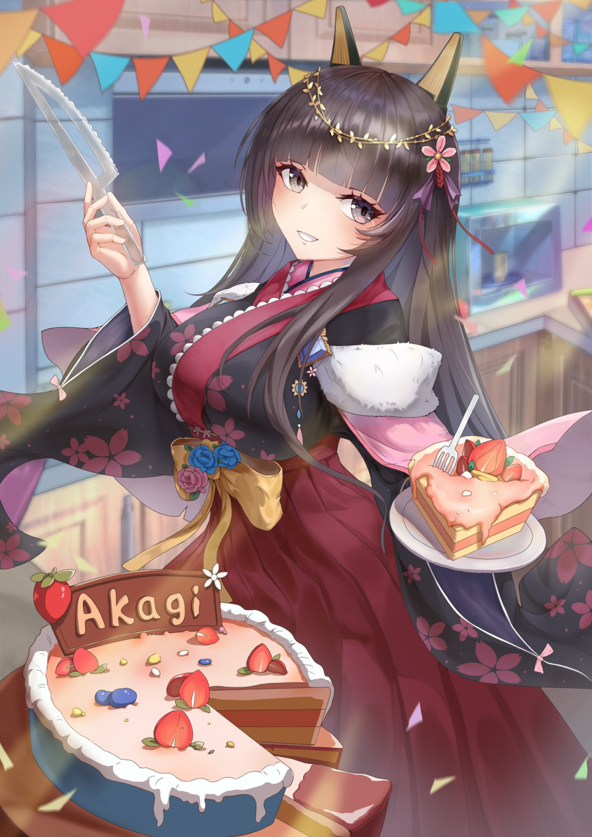 Safebooru - 1girl akagi (warship girls r) alternate costume birthday ...