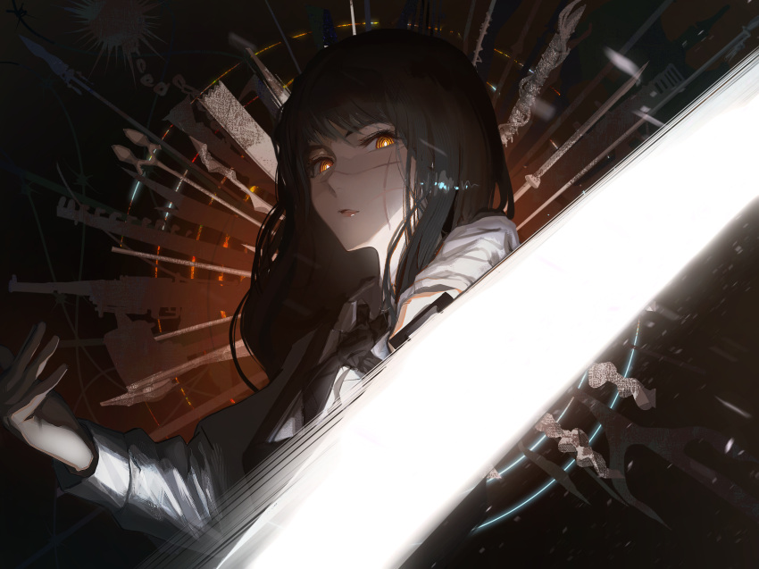 Safebooru - 1girl black dress black hair black ribbon chainsaw man closed mouth dress fourth ...