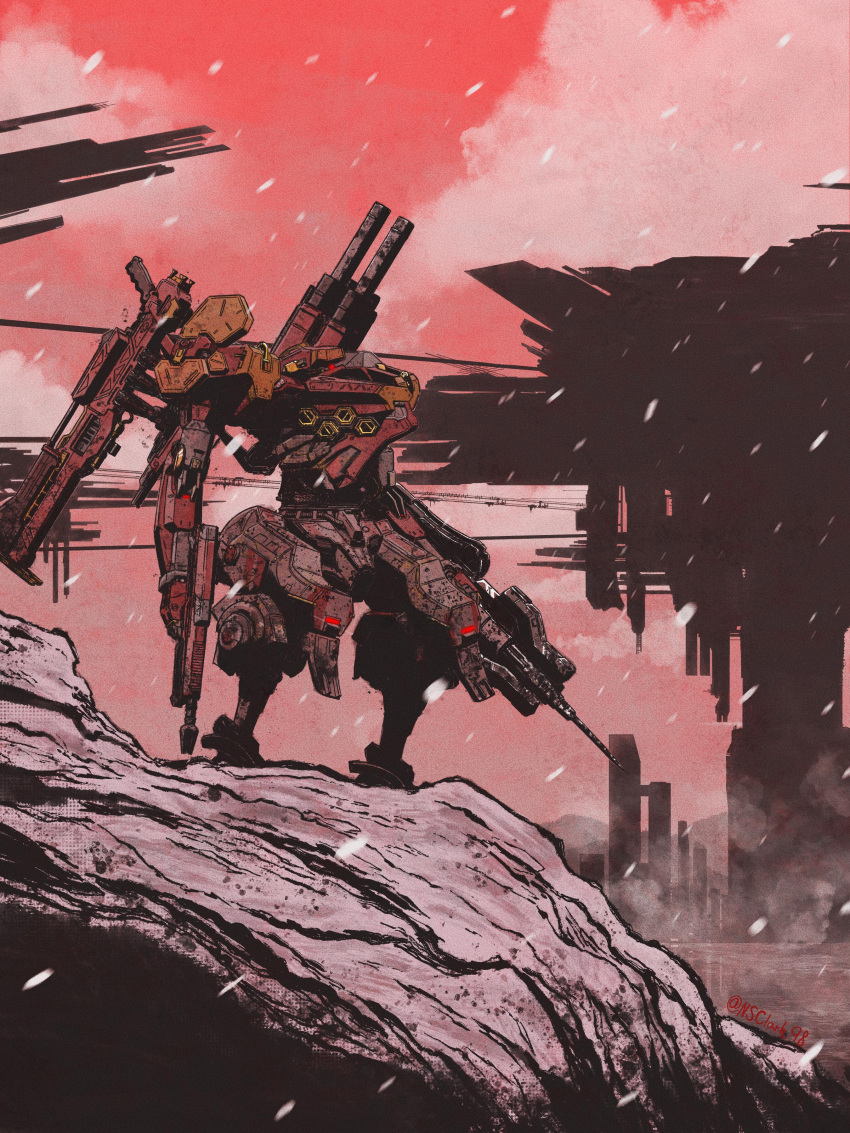 Safebooru - absurdres armored core armored core 6 clouds english ...