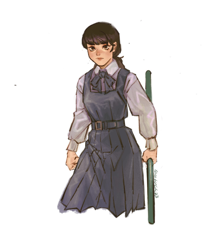 Safebooru - 1girl black dress black hair brown eyes chainsaw man ...