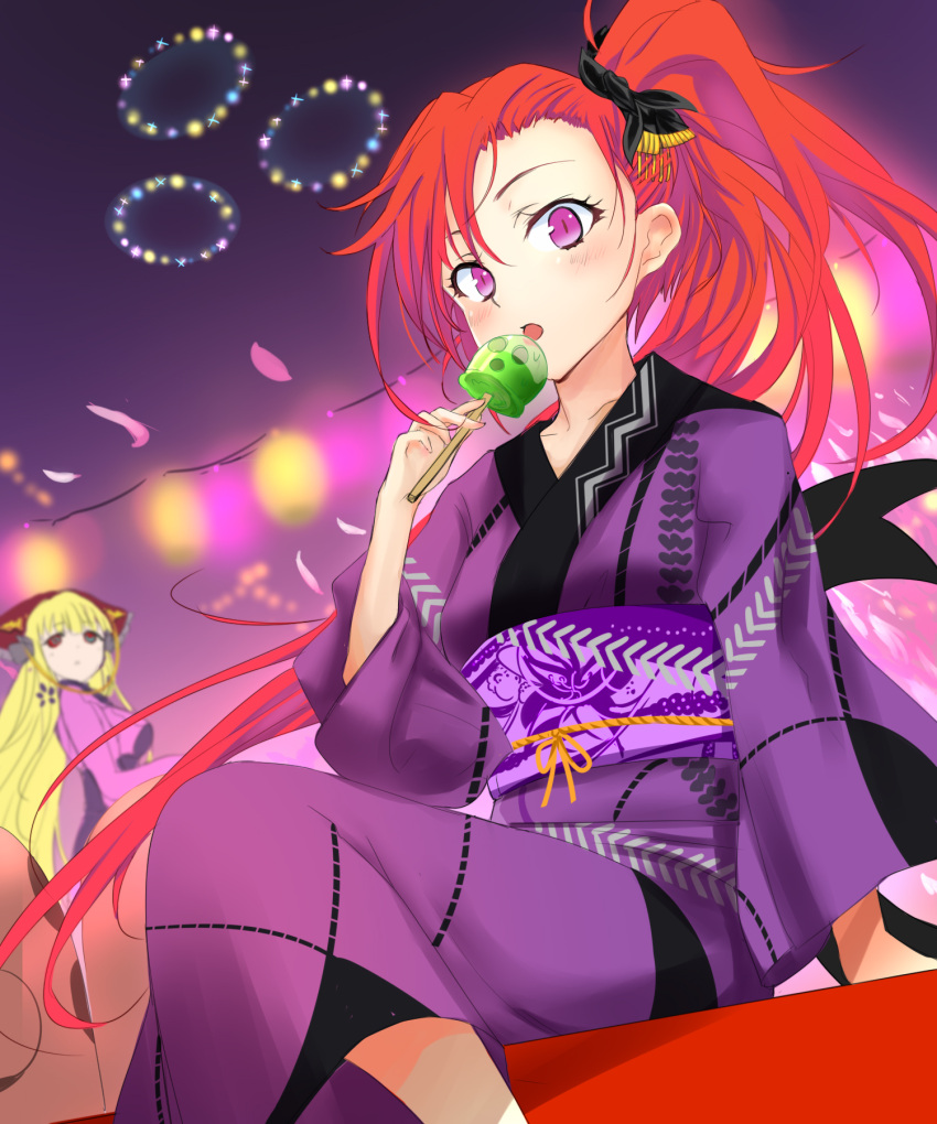 Safebooru - 2girls bad id bad pixiv id blonde hair breasts crossed legs ...