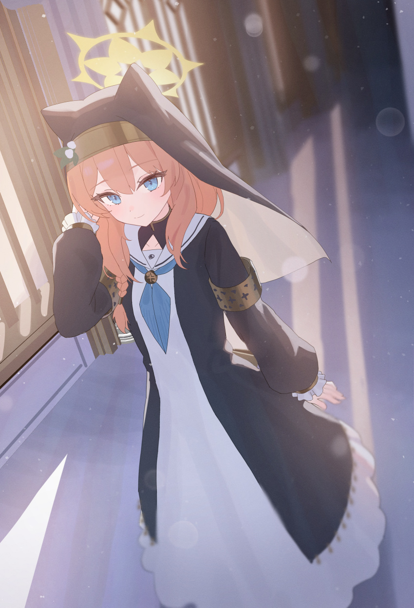 Safebooru - 1girl absurdres animal ear headwear blue archive blue eyes blue neckerchief braid ...