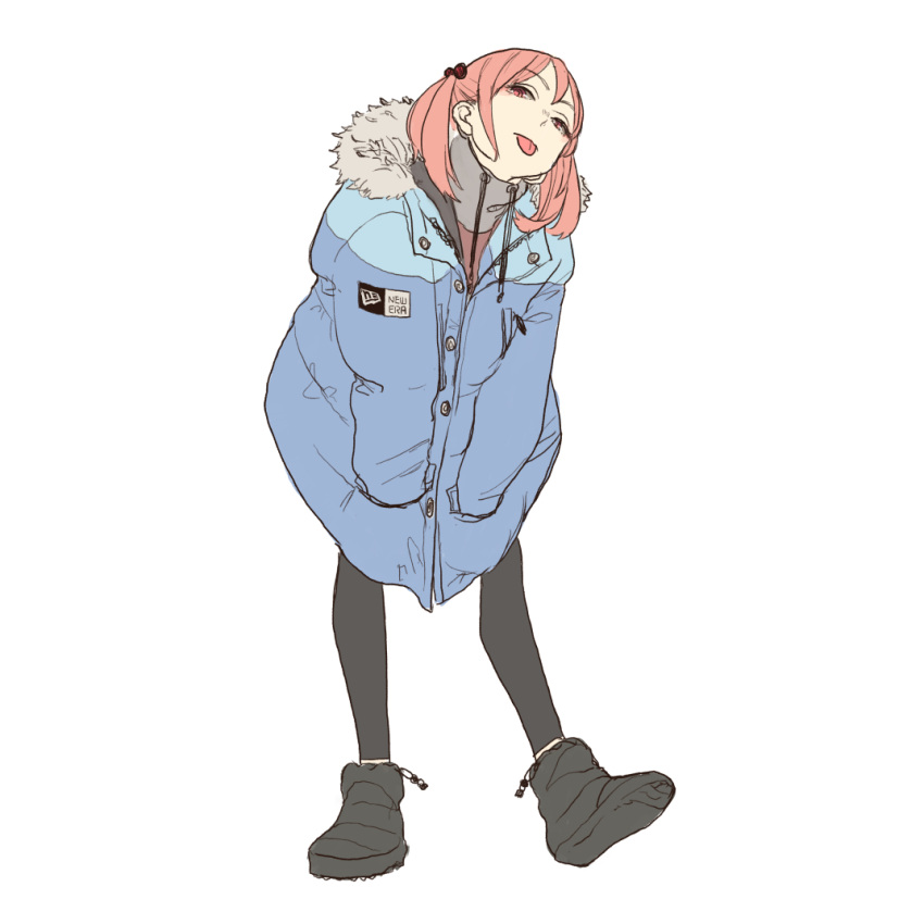 Safebooru - 1girl alternate costume black footwear black leggings blue ...