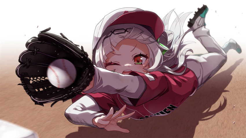 Safebooru - 1girl ball baseball baseball (object) baseball cap baseball mitt baseball uniform ...